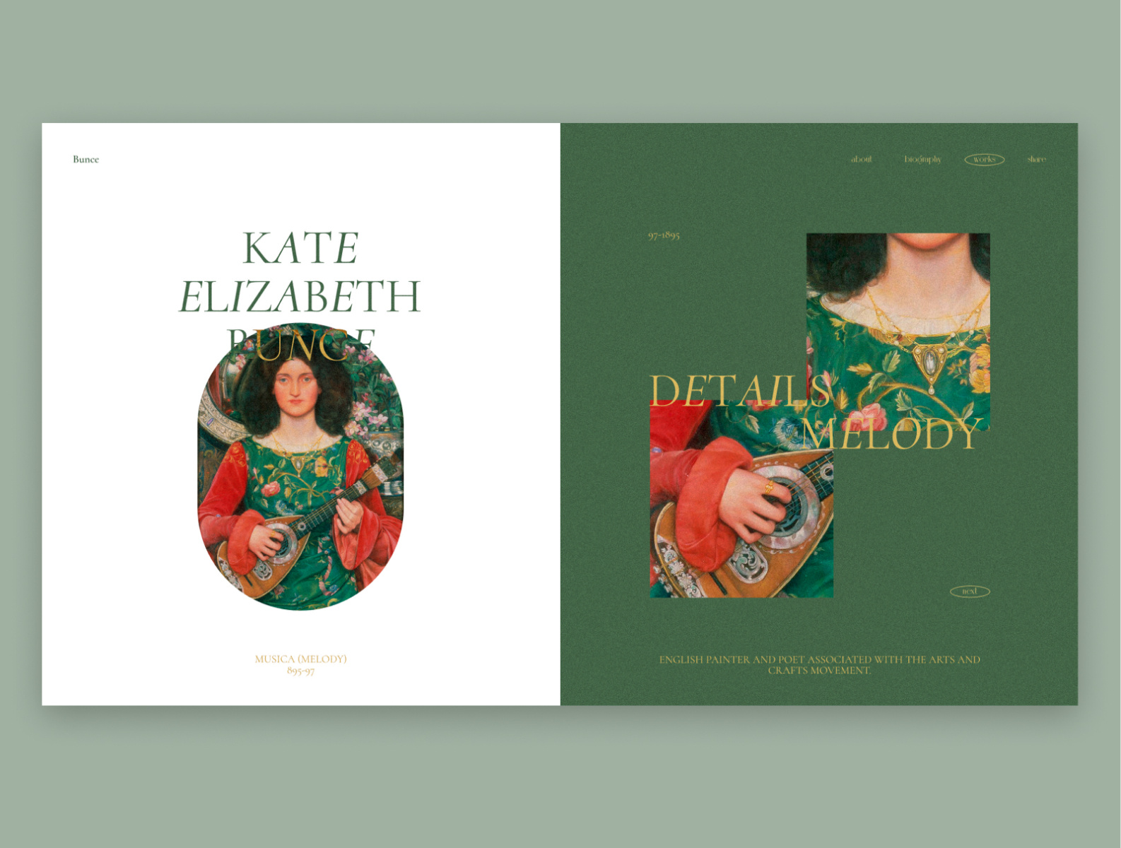 Kate Elizabeth Bunce by OliaSh on Dribbble
