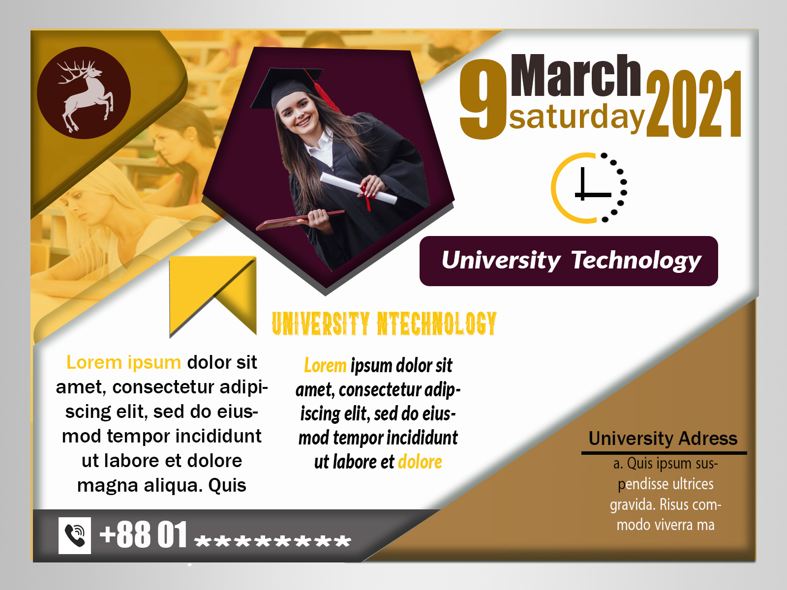 University Flayer by Fahad on Dribbble