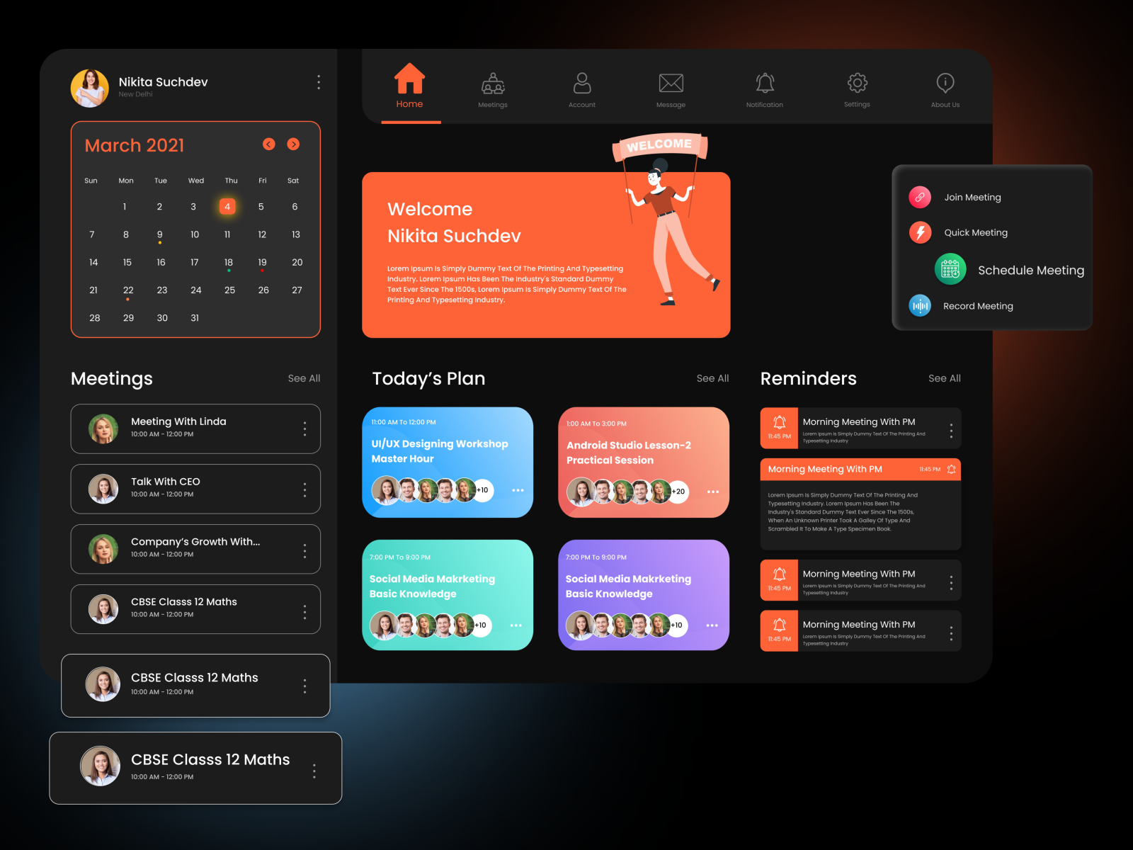 Video Call App by Gopi Rupareliya on Dribbble