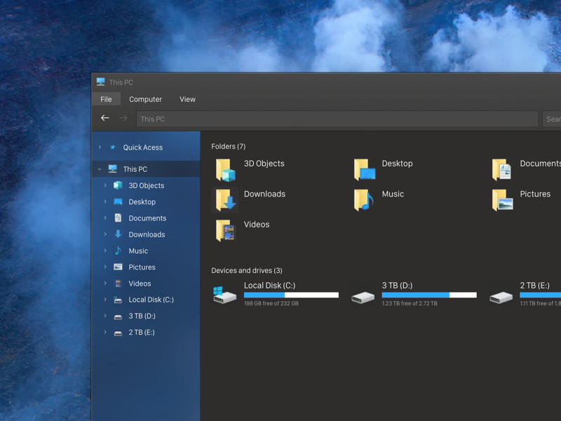 Windows 10 Dark Mode Redesign by Chaitanya Alluru on Dribbble