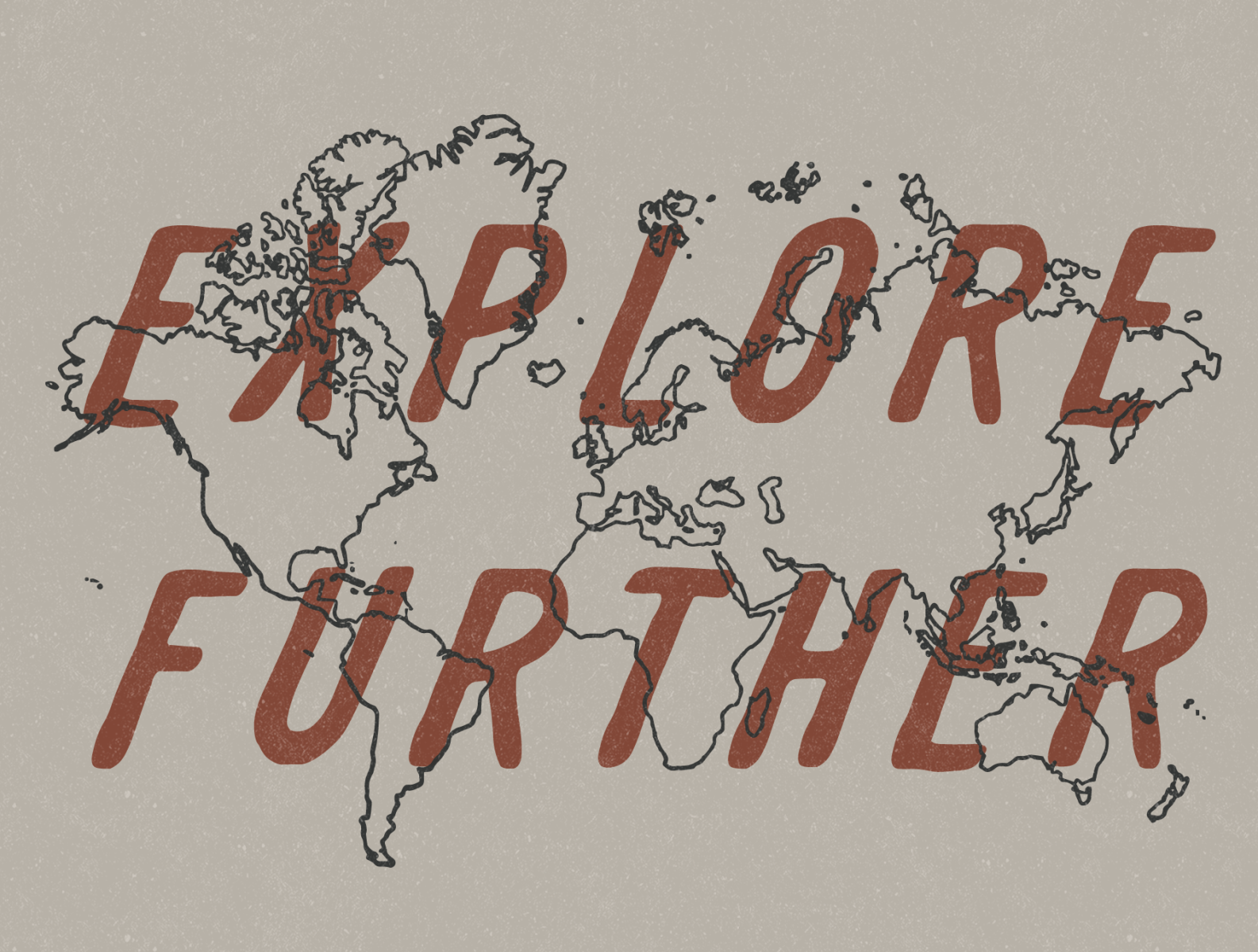 Explore Further World Map by Kinsey H. Designs on Dribbble
