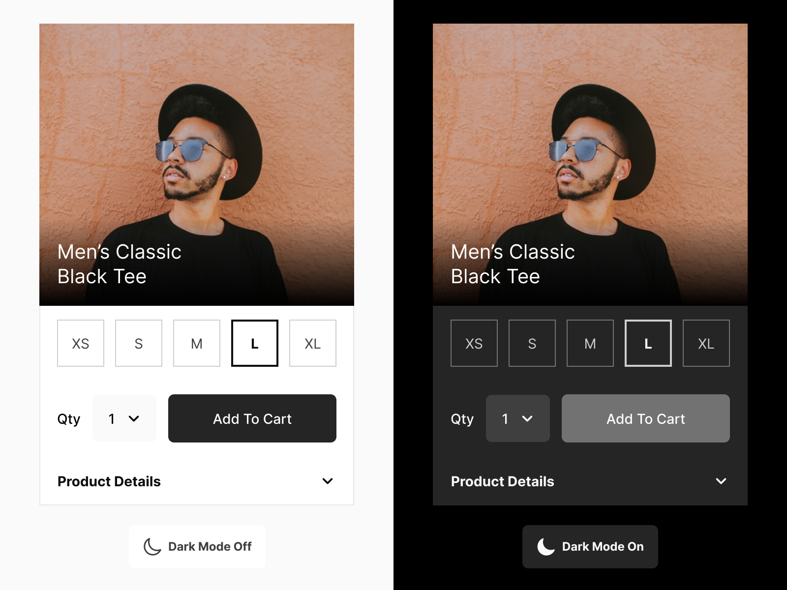 Dark Mode Off and On by Todd Coleman on Dribbble