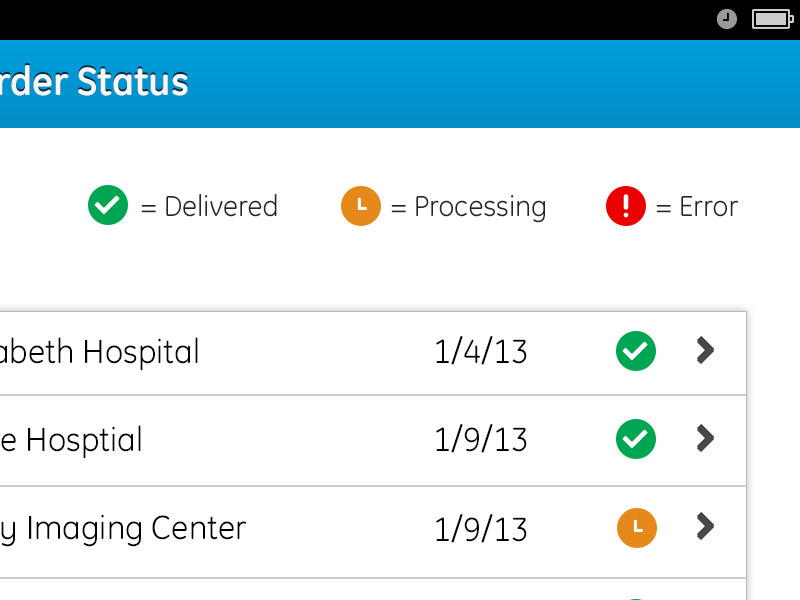 iPad App - Order Status by Todd Coleman on Dribbble