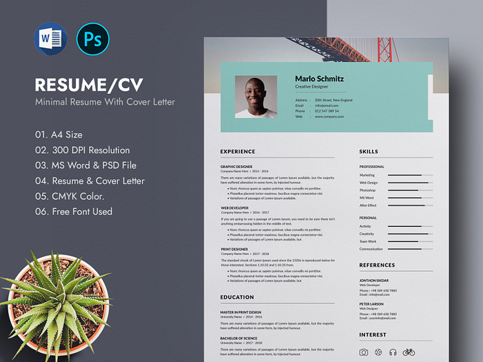 Browse thousands of Simple Cv images for design inspiration | Dribbble