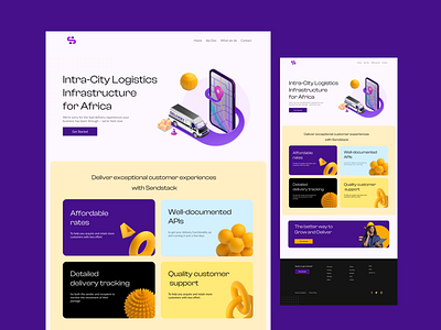 Sendstack.africa Website Design by Peter Rock on Dribbble