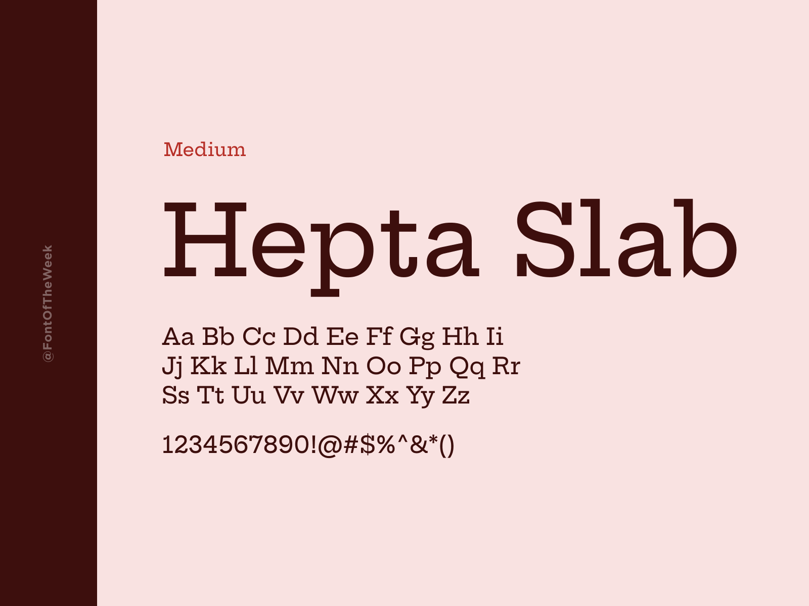 Hepta Slab by Font of the Week on Dribbble