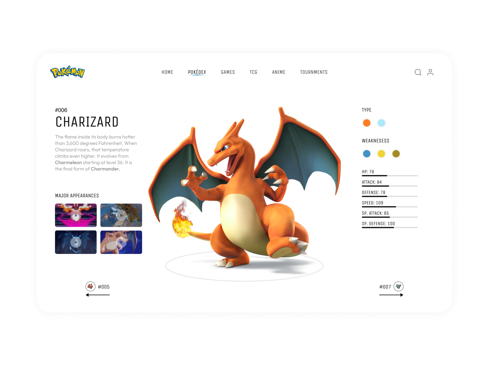 Pokémon Website Redesign by Bruno Justa on Dribbble