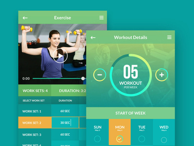 Gym App Design by RT TECH SOLUTIONS on Dribbble