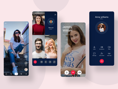 Video Call App Design by RT TECH SOLUTIONS on Dribbble