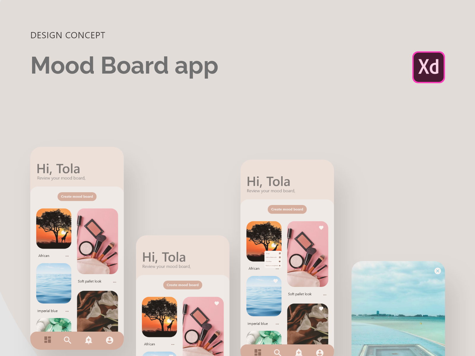 Mood Board Appp by Samson Adebayo on Dribbble