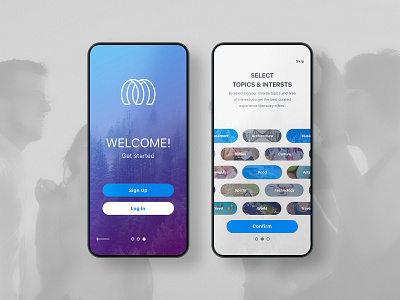 Intro Mobile App UI by Tidjane Tall on Dribbble
