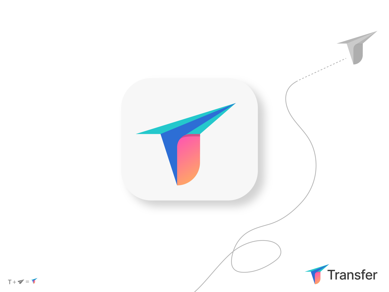 Transfer logo Design by Nayem torjo on Dribbble