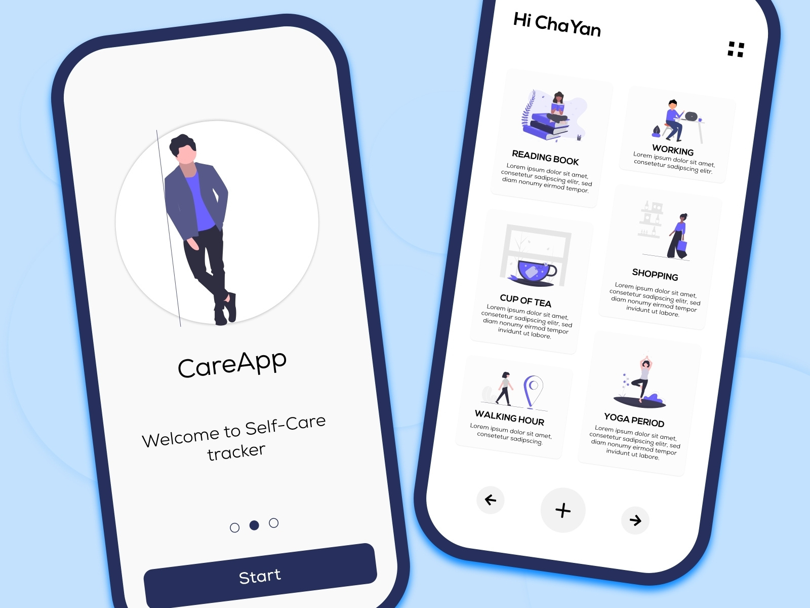 Self Care App by ChaYan Dee on Dribbble