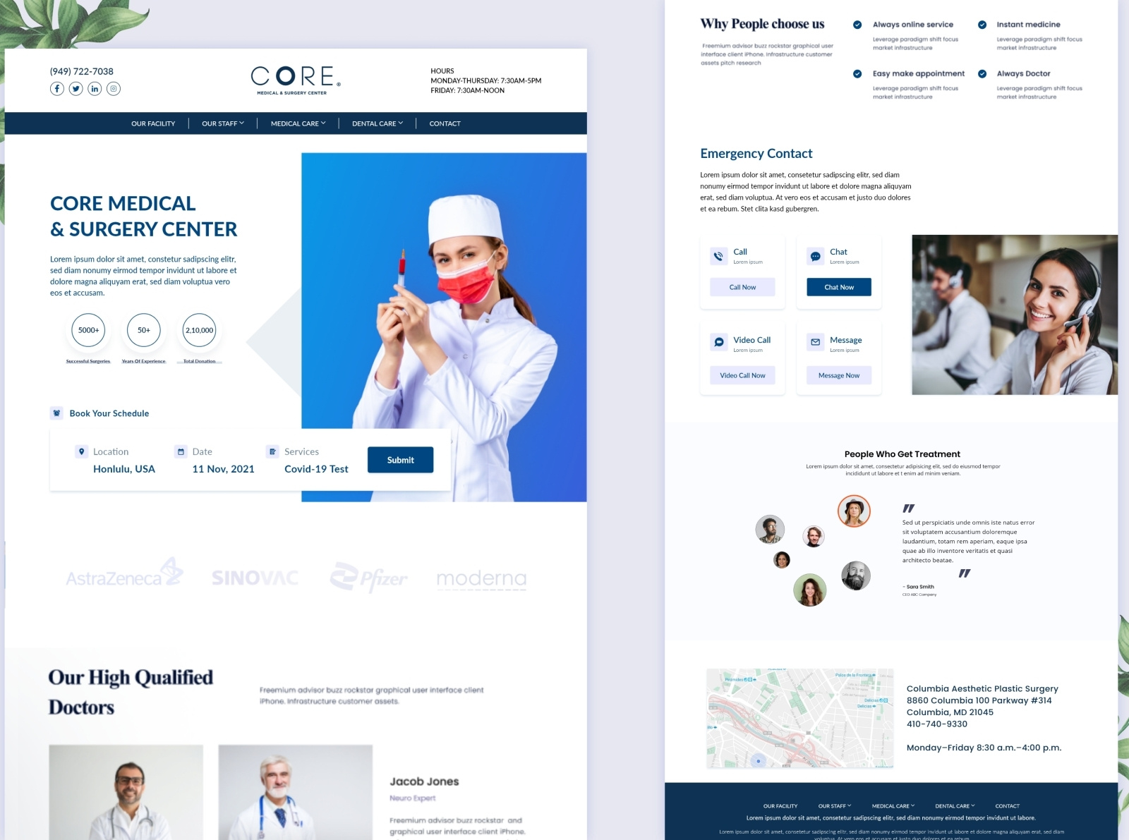 Medical Website UI UX Design by ChaYan Dee on Dribbble