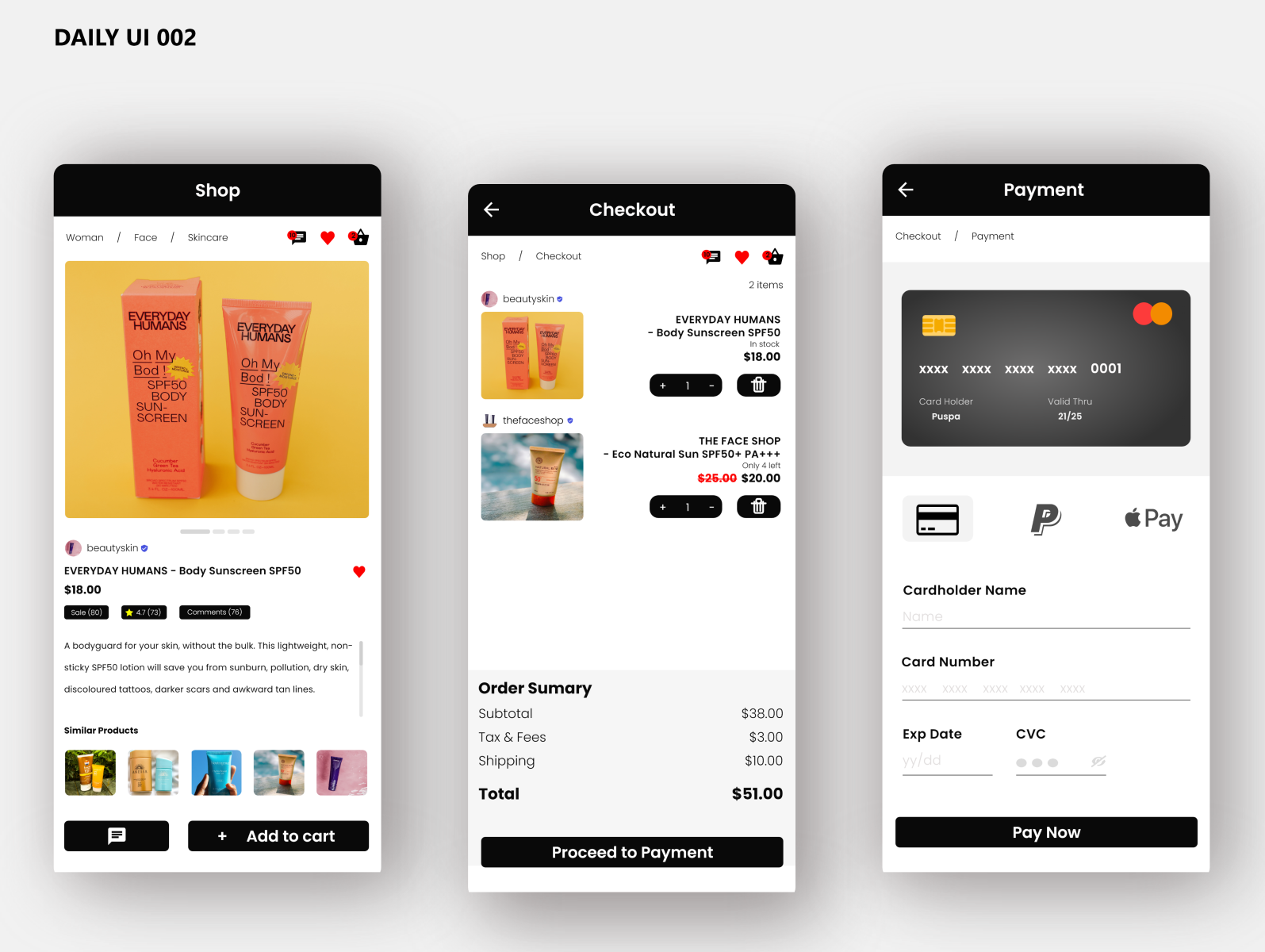 Daily UI 002 by Resha Puspa Nydia on Dribbble