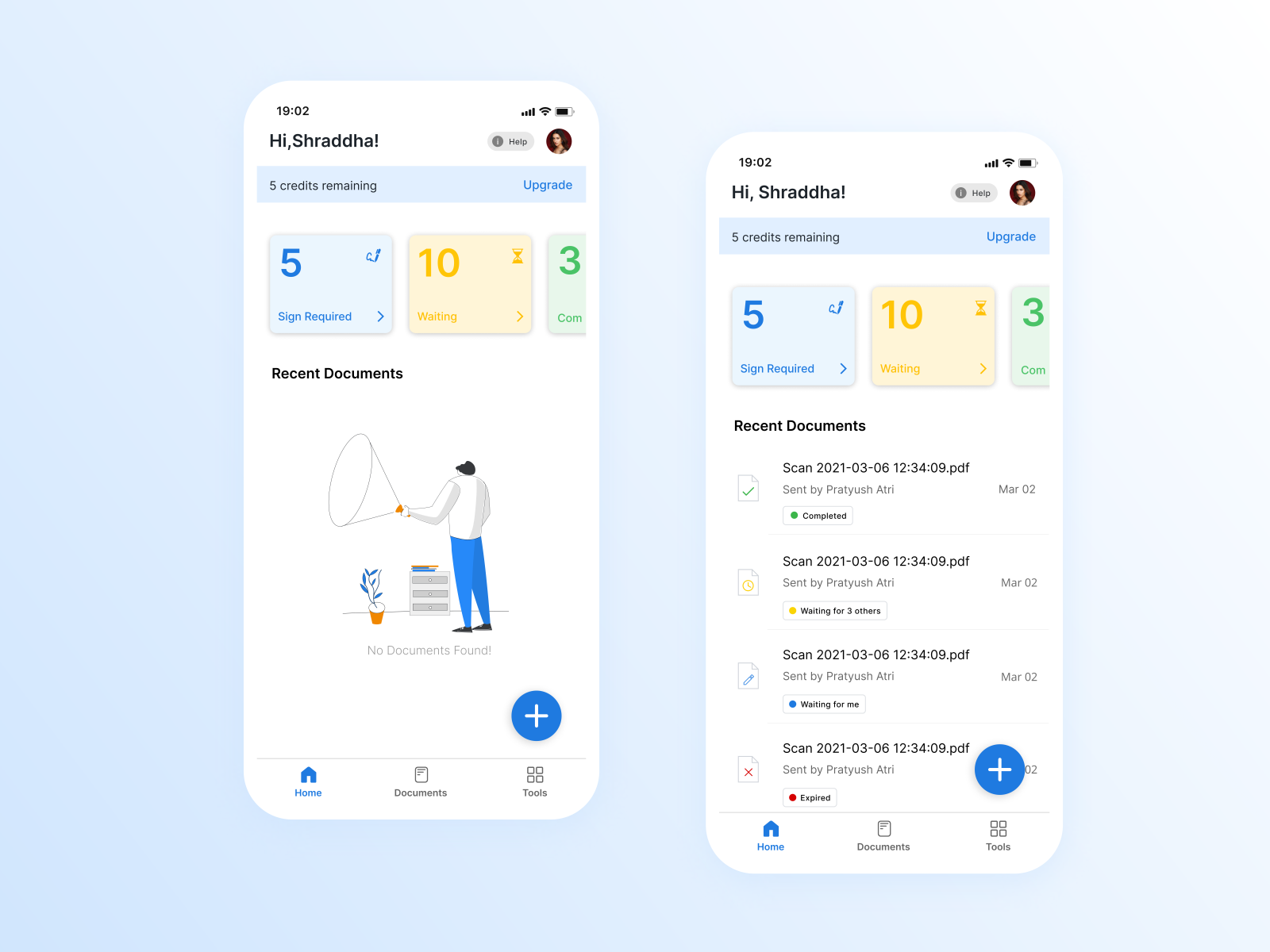eSigning App ️| DigiDocs Mobile UI by Pratyush Atri on Dribbble