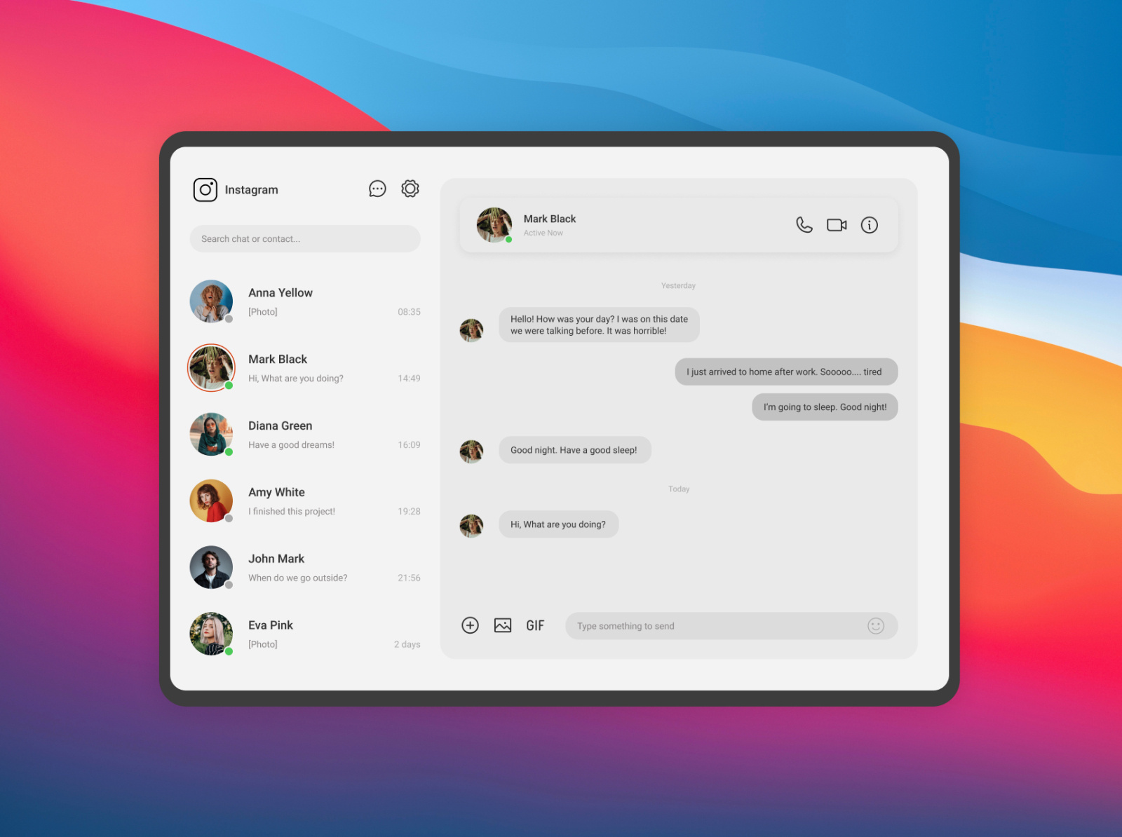 Daily UI #13: Direct Messaging by Dang Phung on Dribbble