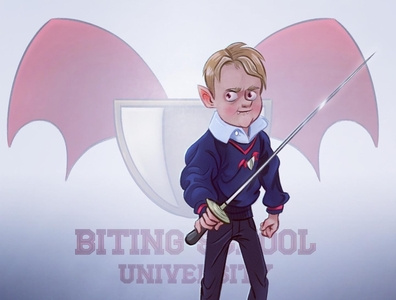 Vampire student by Courtin on Dribbble
