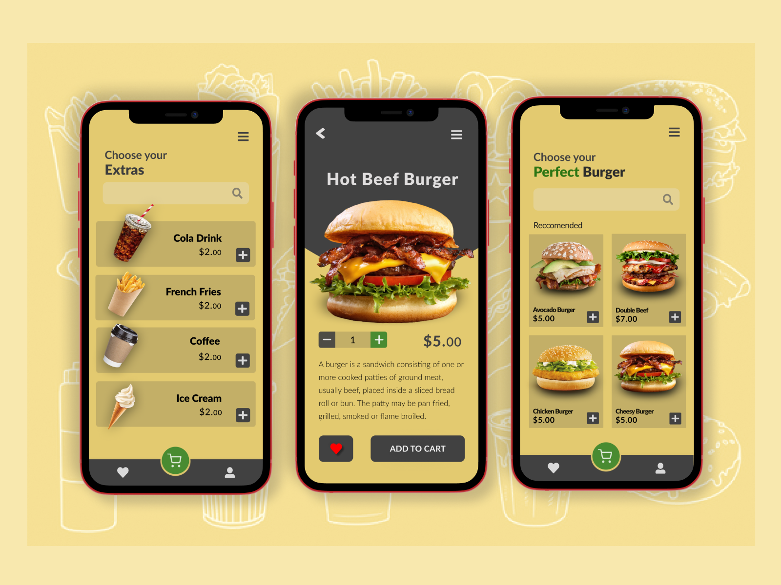 Order Food Design by Klaudia Grzybek on Dribbble