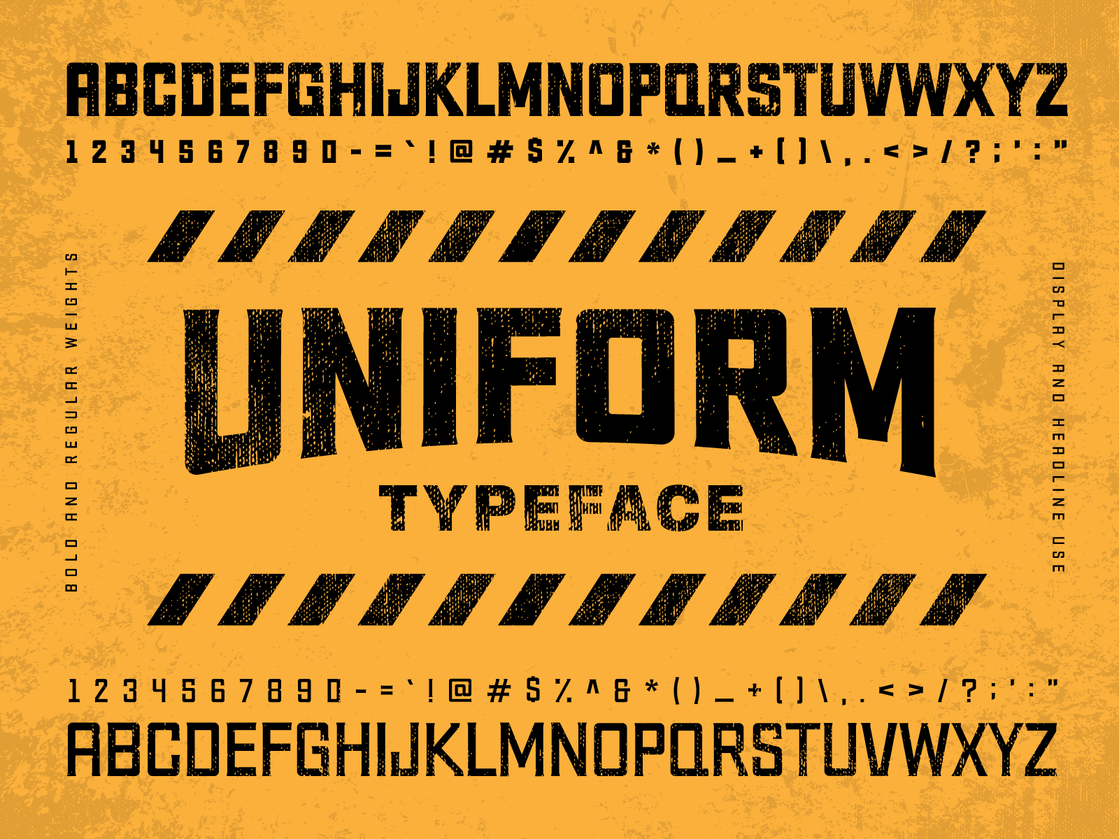Uniform Typeface by Mike™ on Dribbble