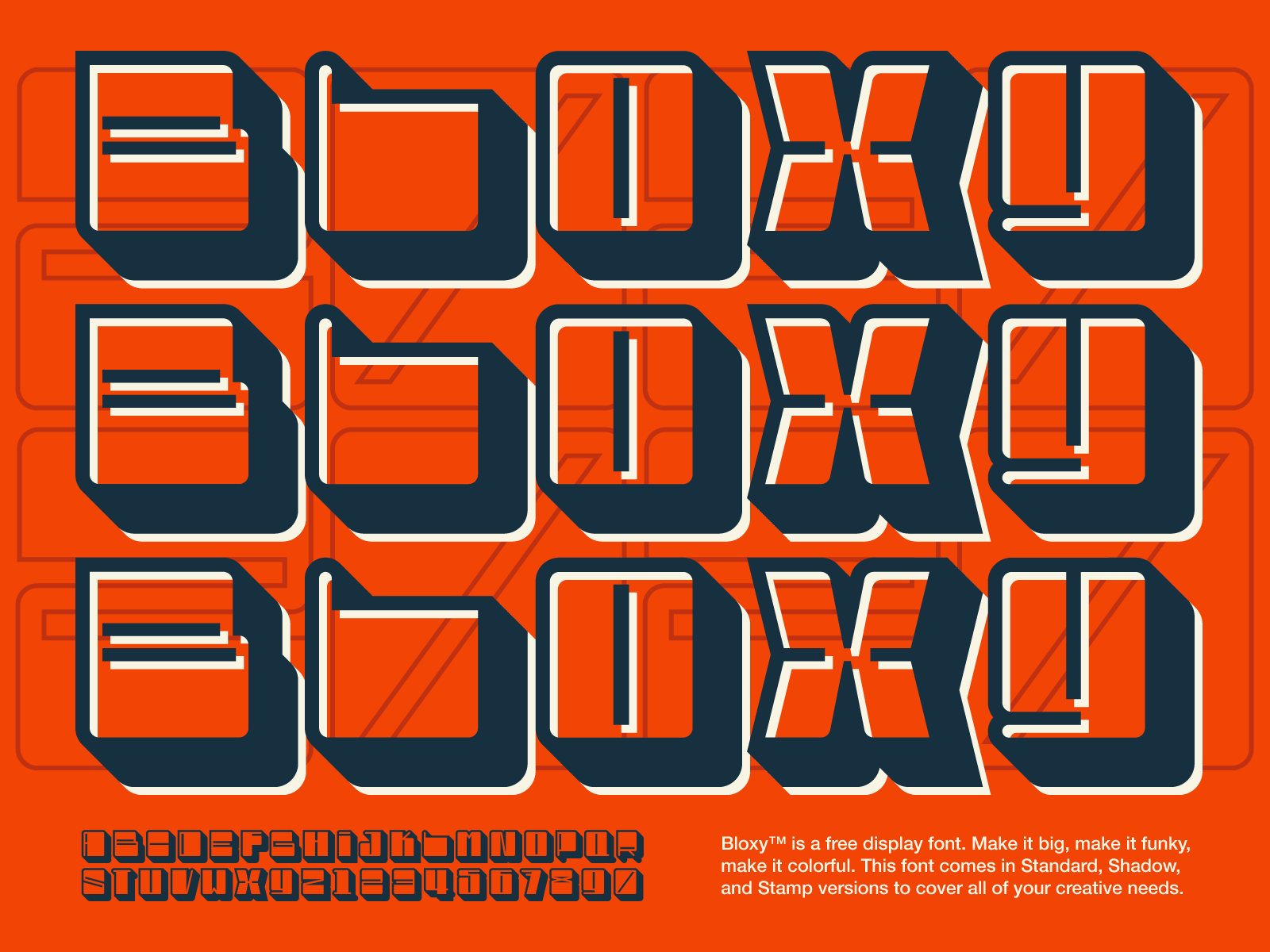Bloxy Display Font by Mike™ on Dribbble