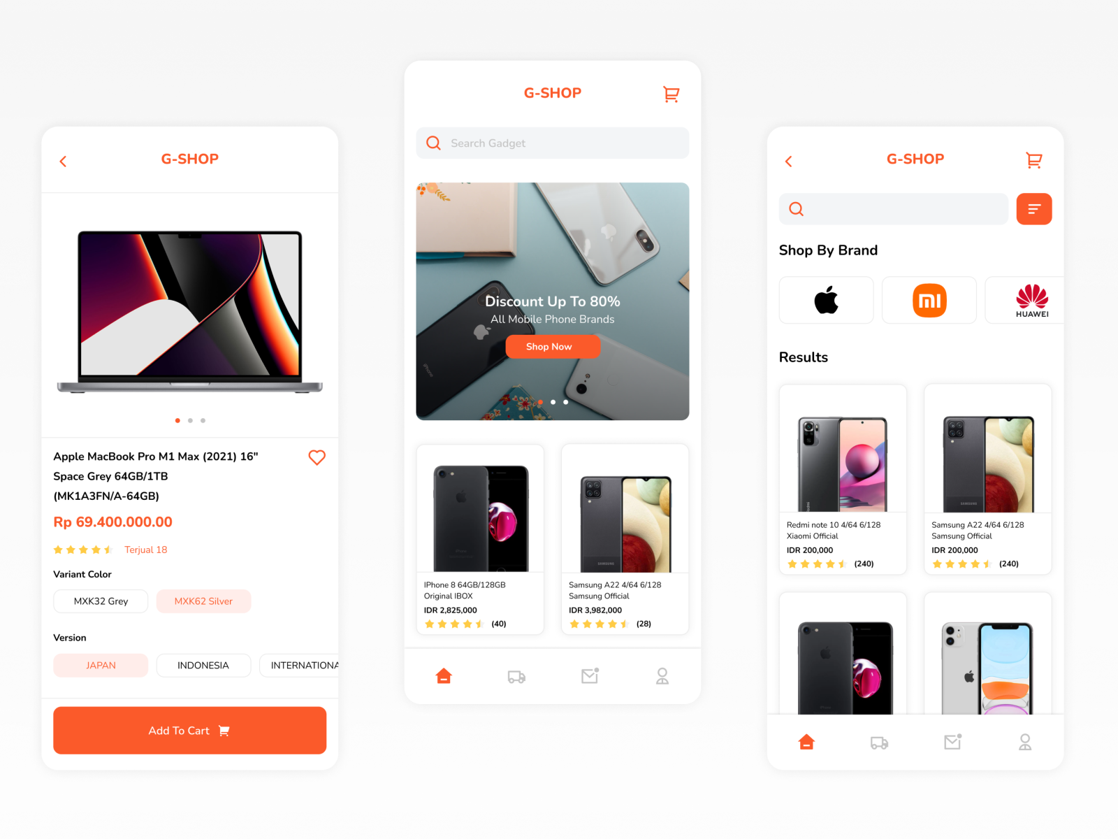 G-Shop e-commerce Application by Radithya Bintang on Dribbble
