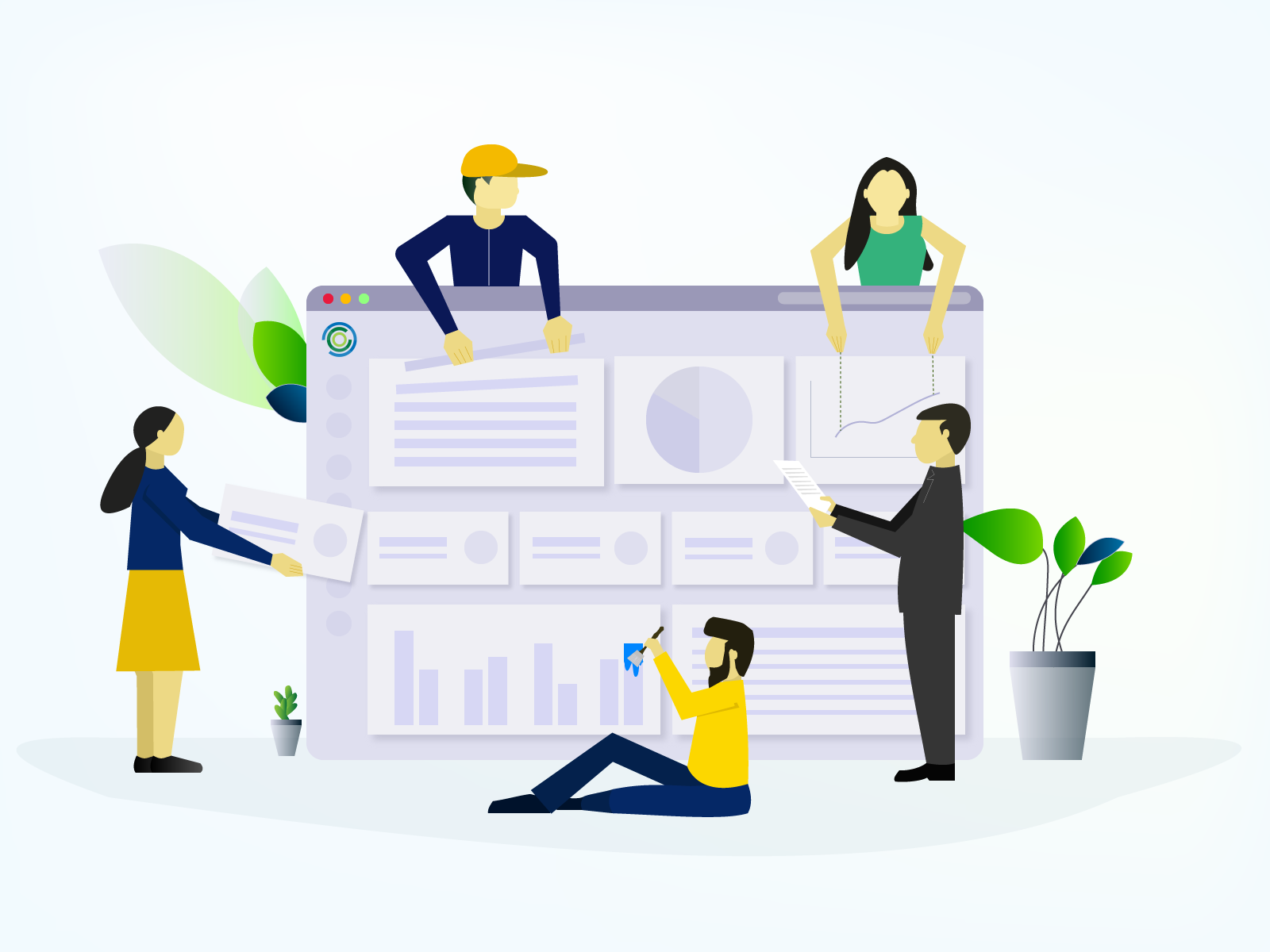 Web Application Illustration by Vipin on Dribbble