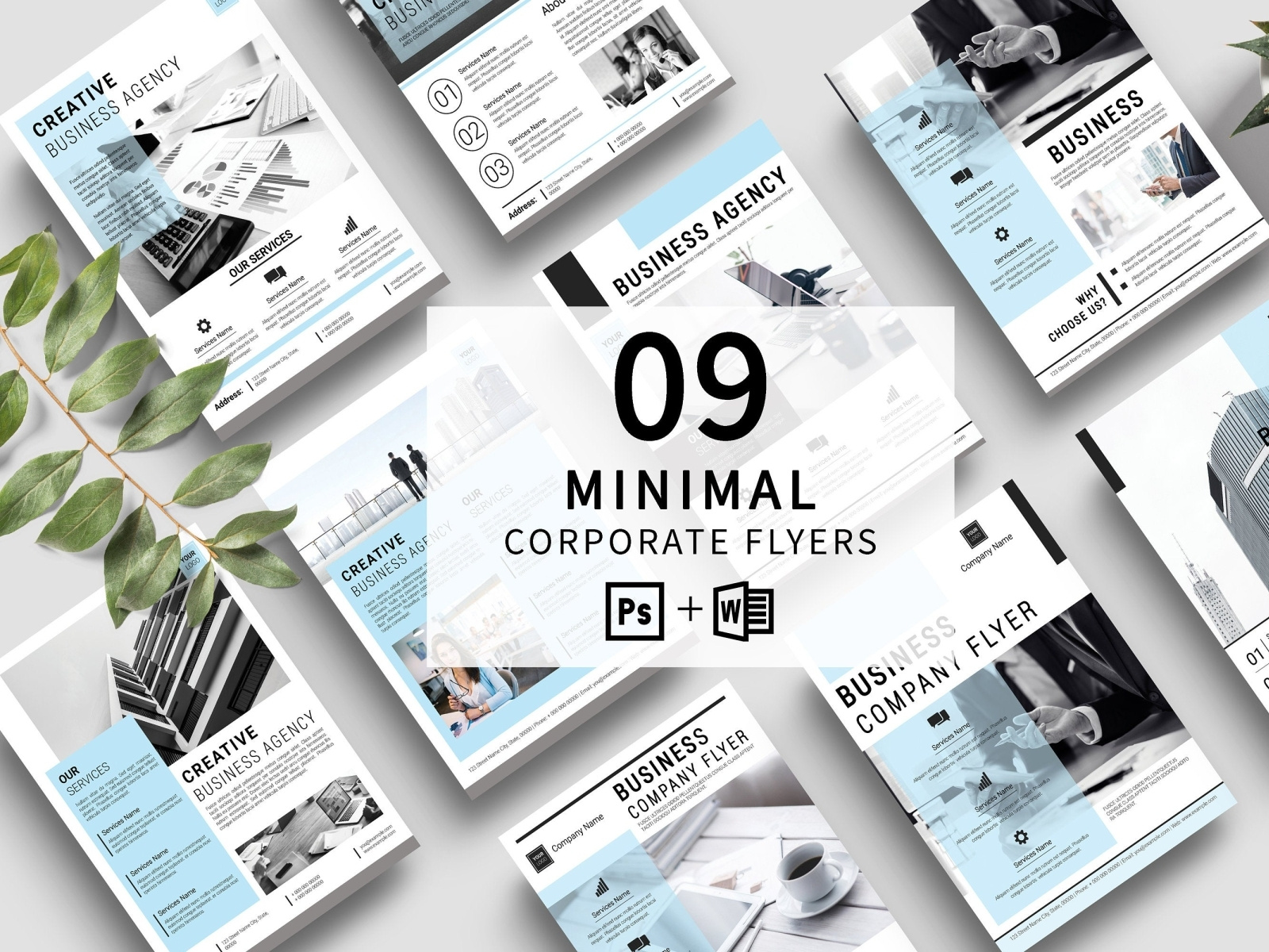 Minimal Business Flyer Template by Mukhlasur Rahman on Dribbble