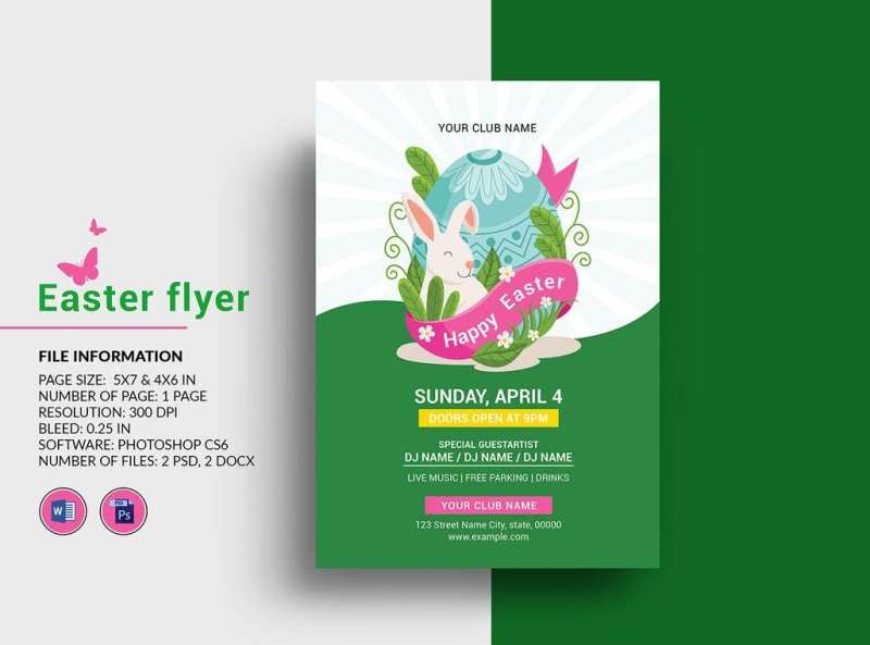Easter Celebration Party Flyer by Mukhlasur Rahman on Dribbble