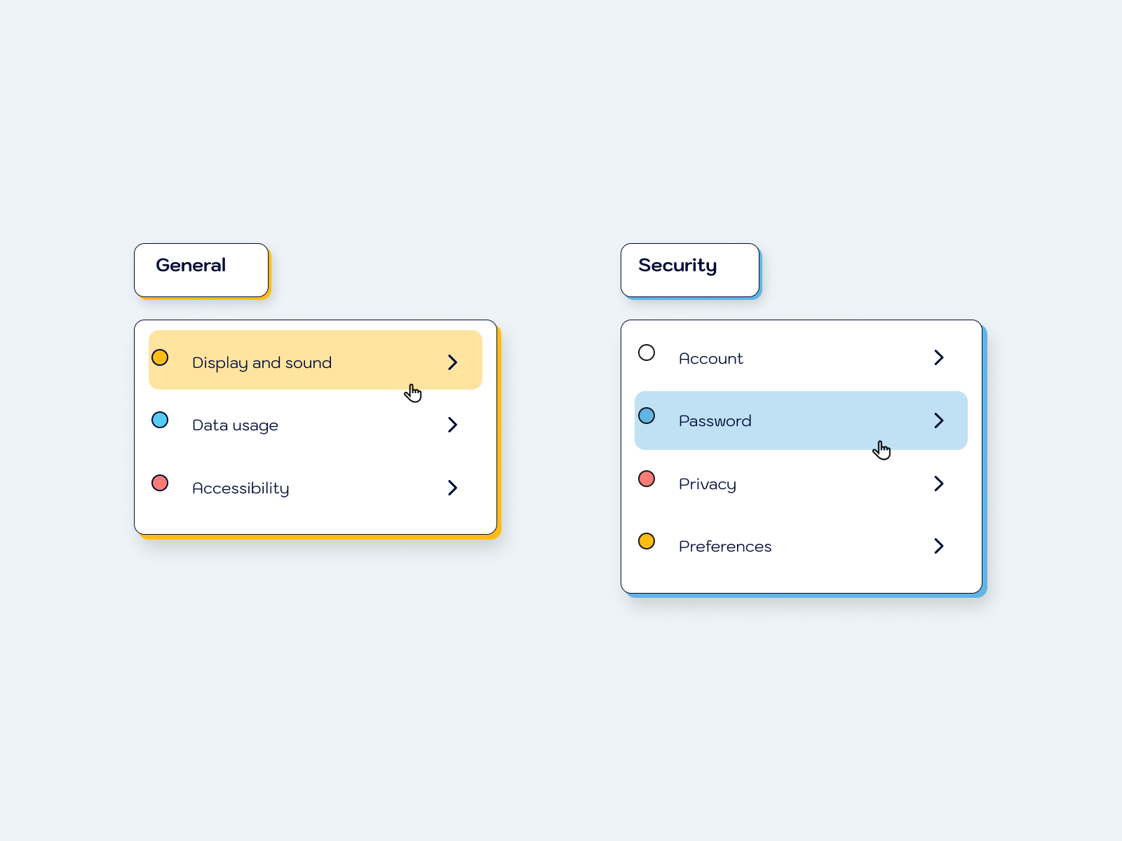 Drop down menu - Daily UI #027 by Anton Gor on Dribbble