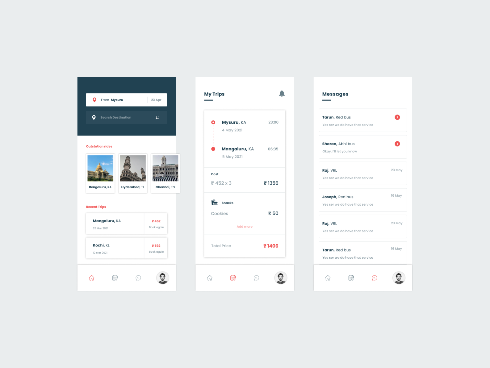 Transport Booking app by Triplefy on Dribbble