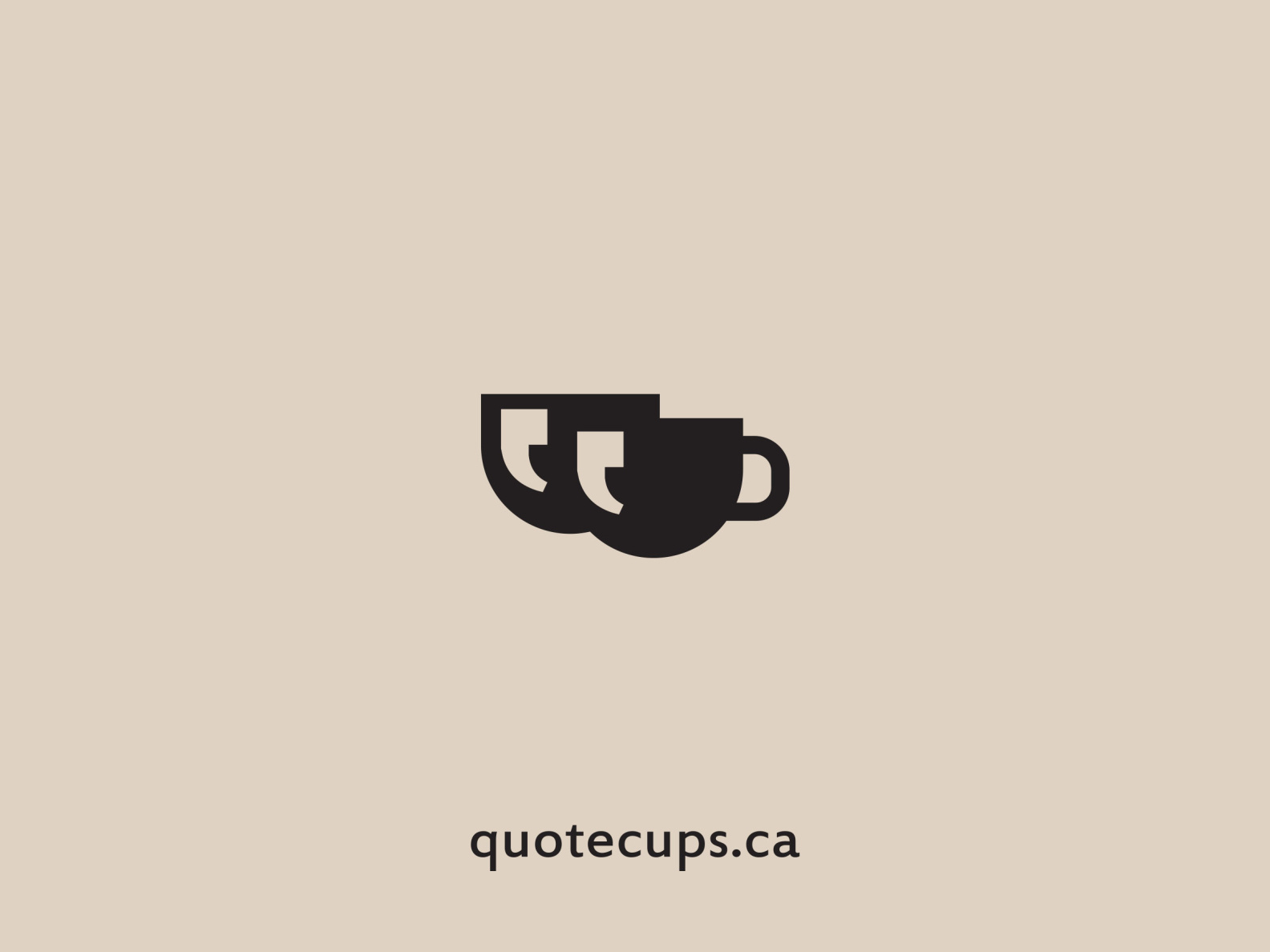 Quote cups logo by artemedes on Dribbble