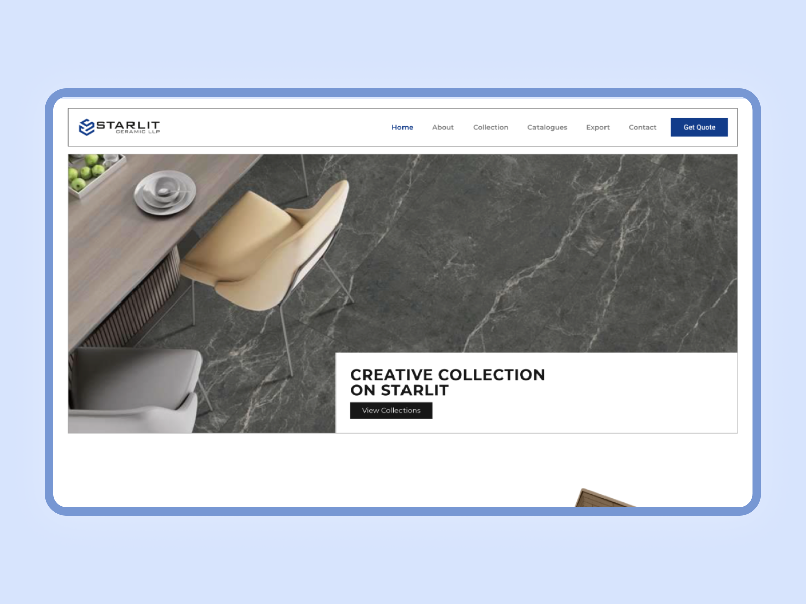Starlit Ceramic | Ceramic Tiles Website by Adarsh baraiya on Dribbble