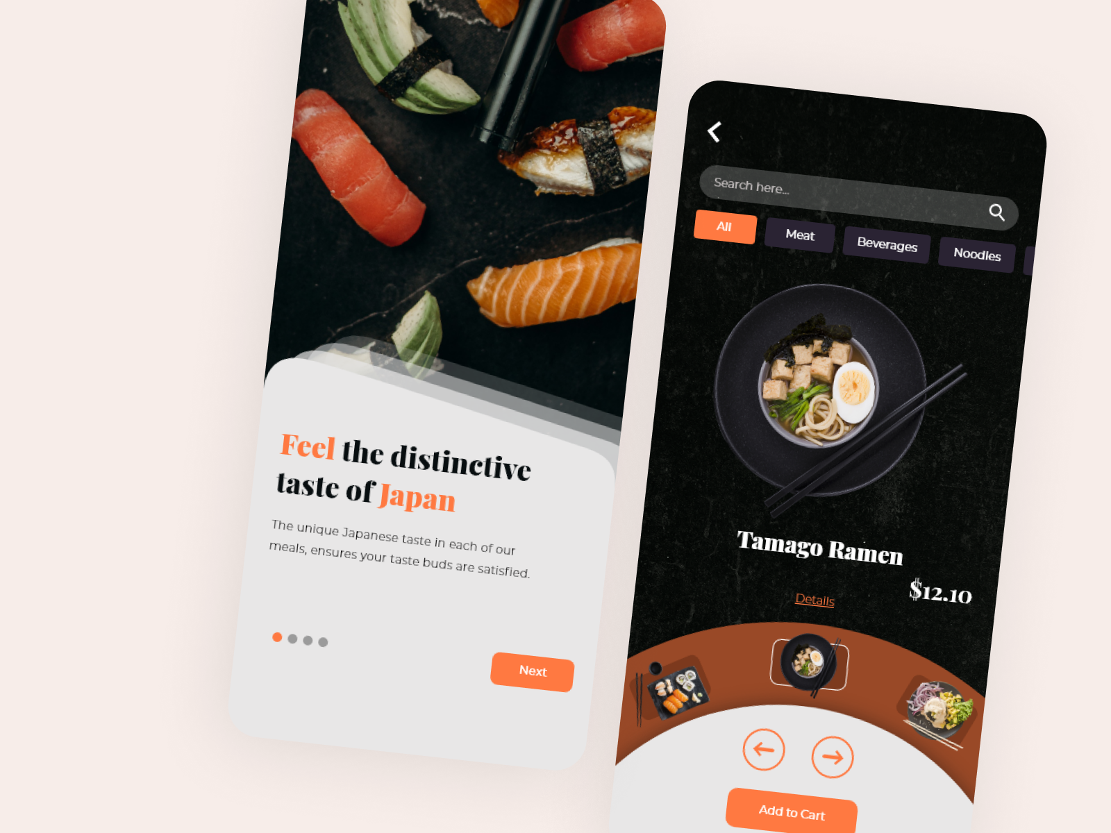 Japanese Restaurant Food App Design by Matt on Dribbble