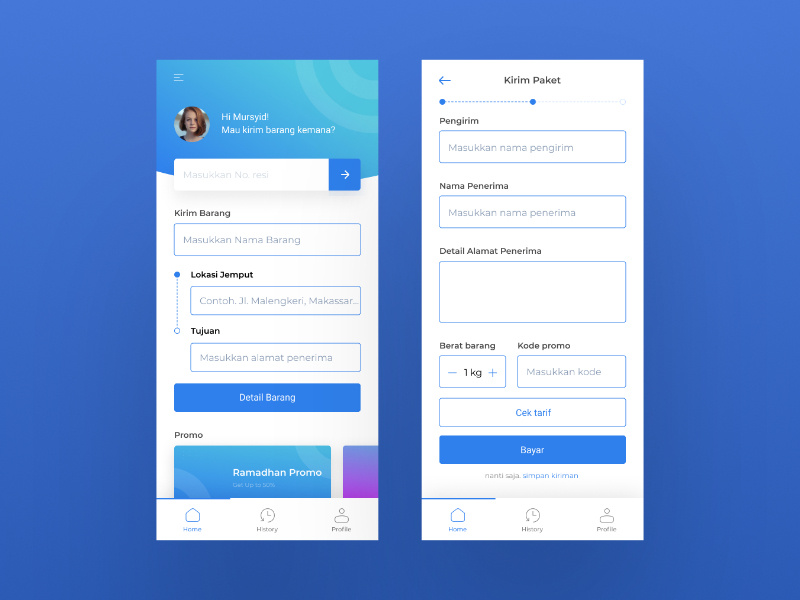 Delivery App by mursyid uchy on Dribbble