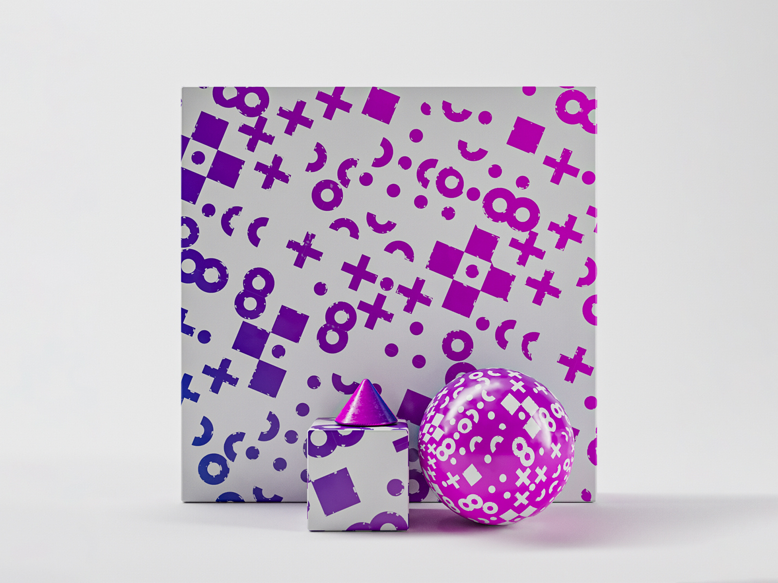 violet geometric pattern by Gabov Arkadiy on Dribbble