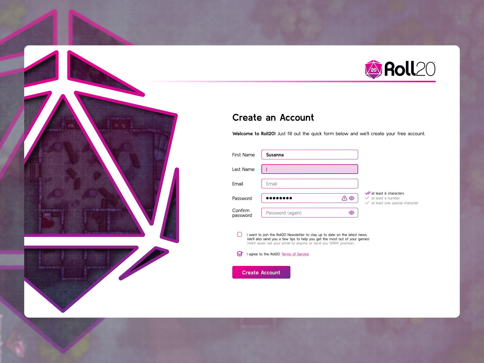Daily UI #001 - Sign Up by Susanna Berra on Dribbble