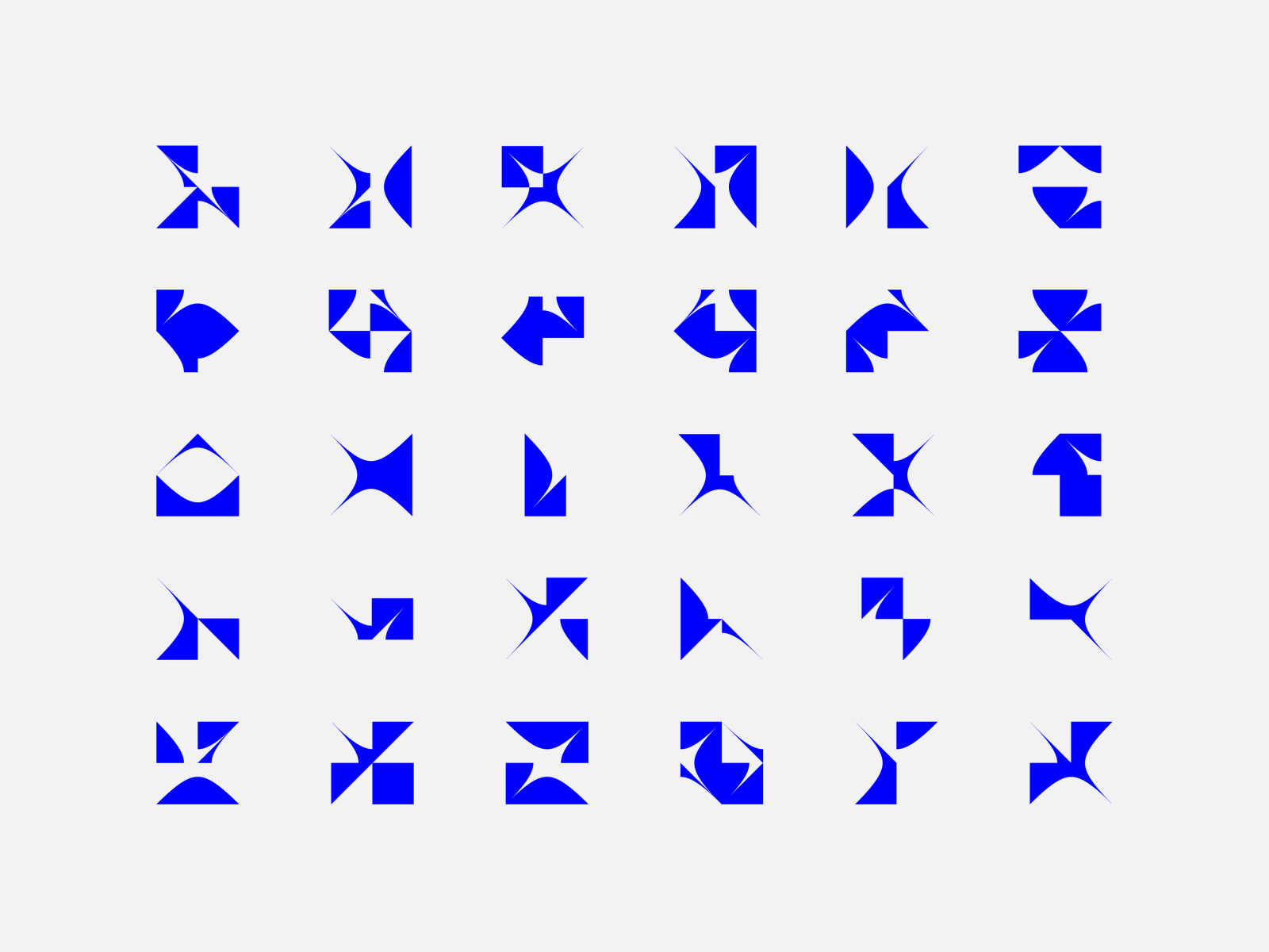 Abstract agressive geometrical shapes. by beautal on Dribbble