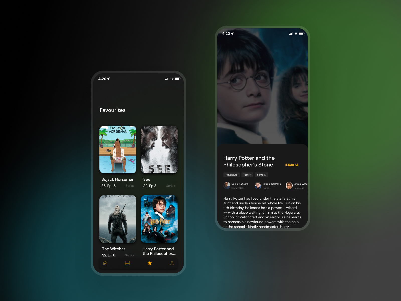 Movie App Favourite Onboarding by Ifeoluwa Omotomiye on Dribbble