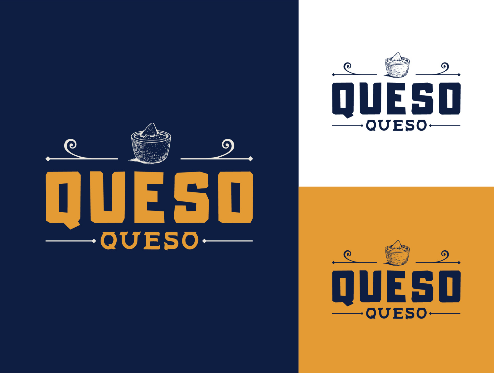 Unused Logo Concept - Cheese Dip by 32 North Design on Dribbble