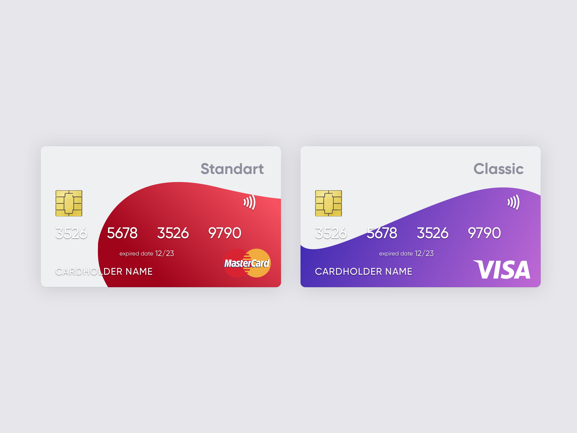 Dribbble - cards.png by Zaira Hajiyeva