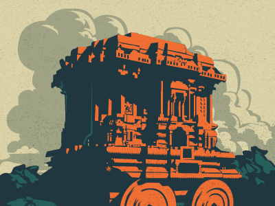 The glorious ruins of Hampi - KA by ranganath krishnamani on Dribbble