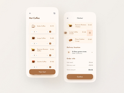 Caffeine - Coffee Shop by Atharva Telang on Dribbble