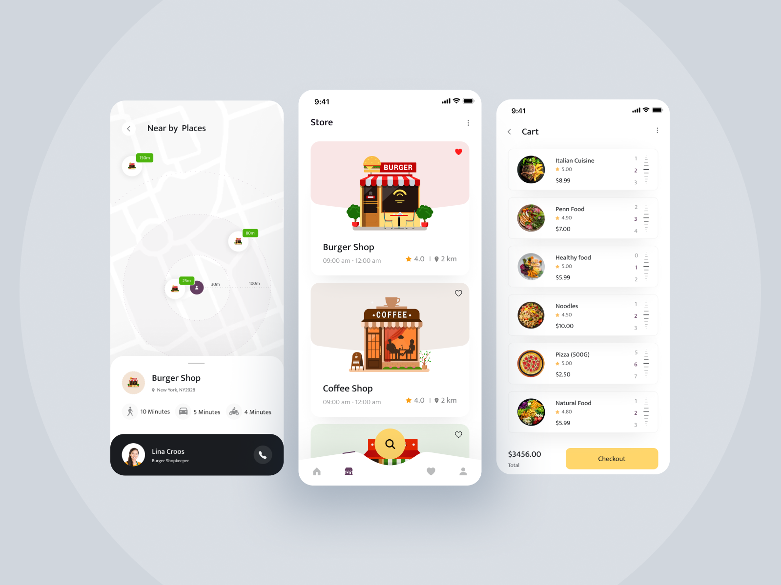 Hungry - Food Delivery App UI Design by ITO DIGITAL AGENCY LLC on Dribbble