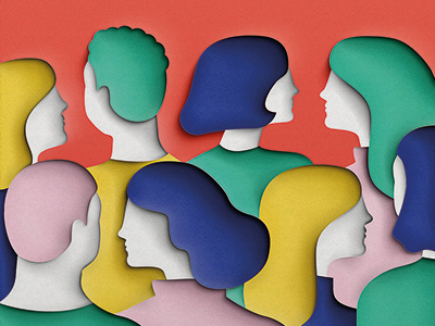 Paper people by Eve Warren on Dribbble