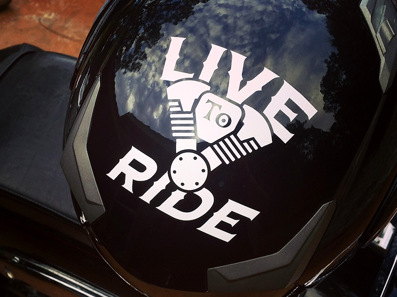 Live To Ride Sticker by Jeff Roskow on Dribbble