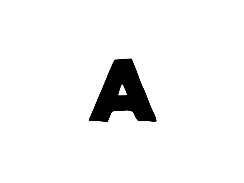 "A" (GIF) by han.del eugene on Dribbble
