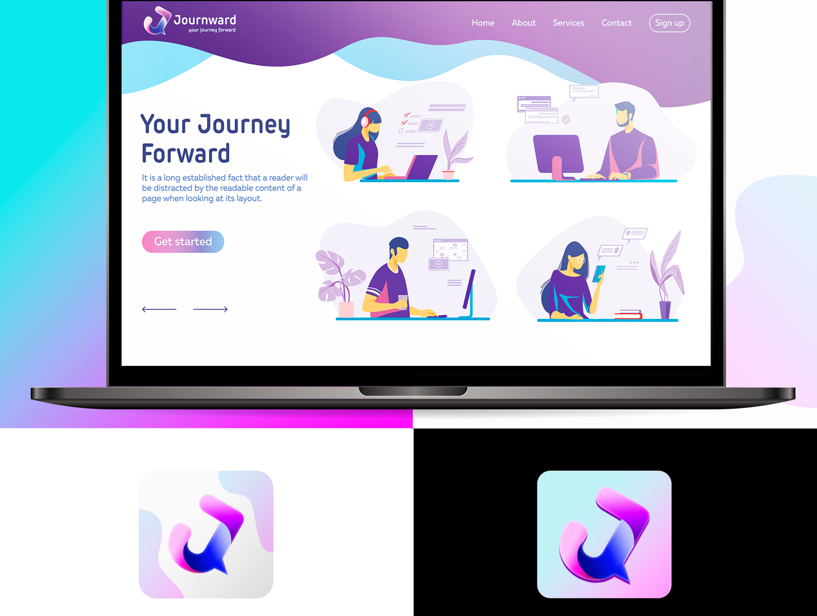 Journward Branding pt 2 by Jason Nester on Dribbble