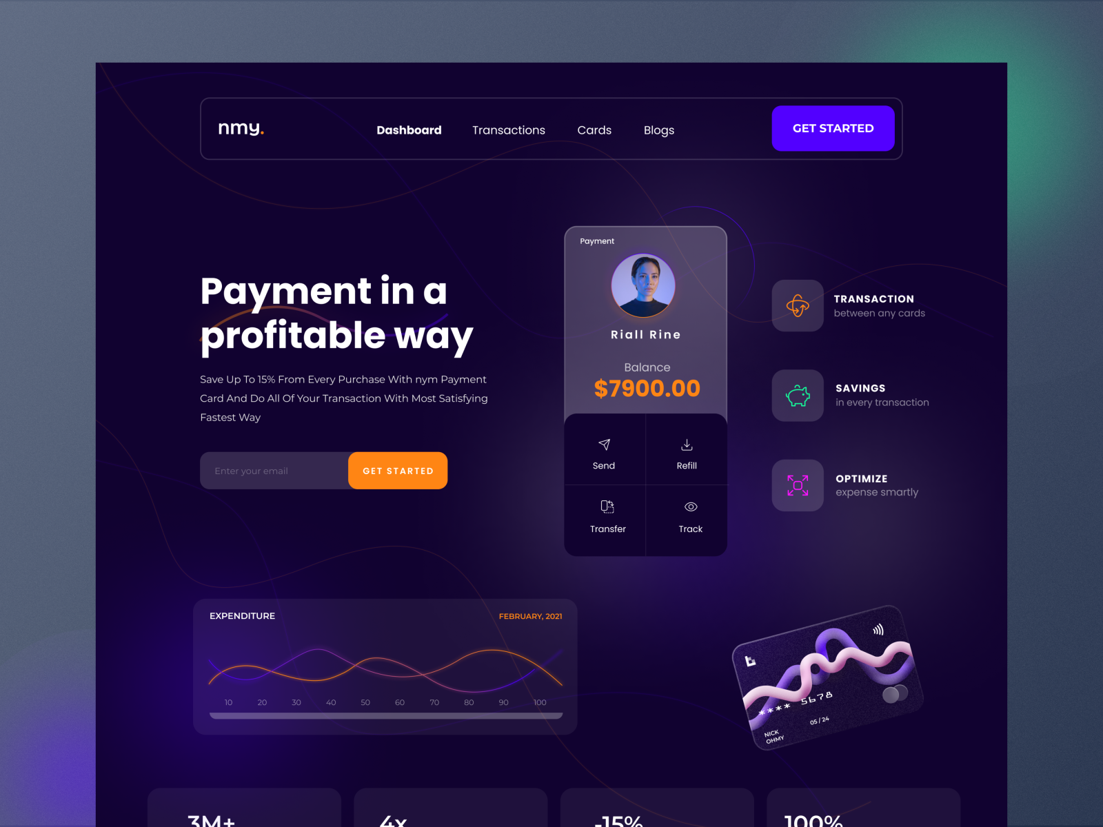 NYM - Card Payment by Solution Flows™ on Dribbble