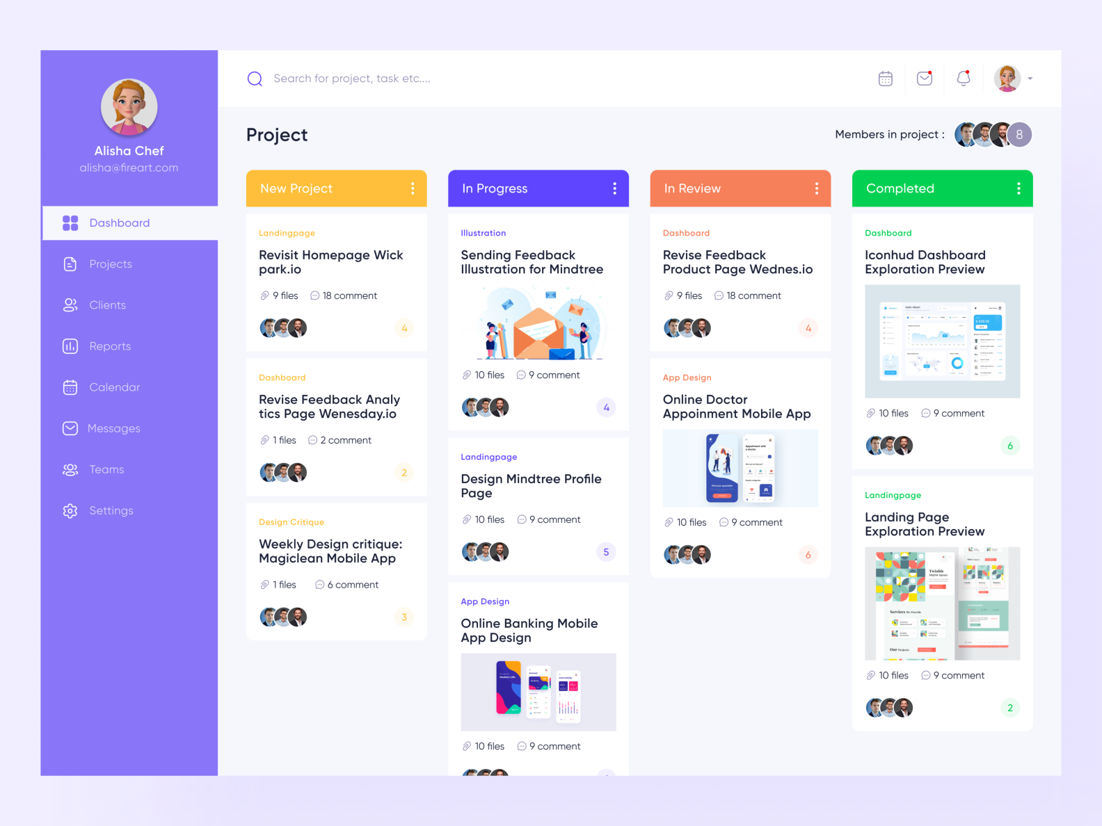 Project Management Dashboard Design by Solution Flows™ on Dribbble